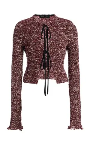 Proenza Schouler Colette Cotton-linen Top - Red