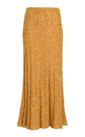 Proenza Schouler Joelle Looped Mohair-silk Blend Maxi Skirt - Multi