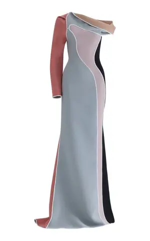 Maticevski Claudine One-shoulder Gown - Multi