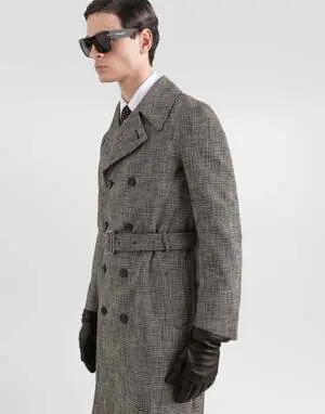 Dolce & Gabbana Double-breasted Glen Plaid Cotton Coat Coats And Jackets