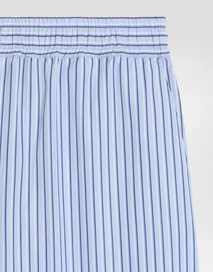 Dolce & Gabbana Striped Poplin Bermuda Shorts Pants And Shorts Multi-colored