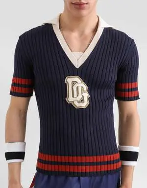 Dolce & Gabbana Ribbed Wool Pullover Sweaters And Cardigans