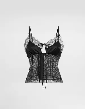 Dolce & Gabbana Lace Top Collection - Black
