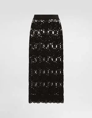 Dolce & Gabbana Crochet-knit Skirt Collection
