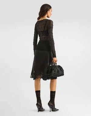 Dolce & Gabbana Satin Skirt Collection Silk