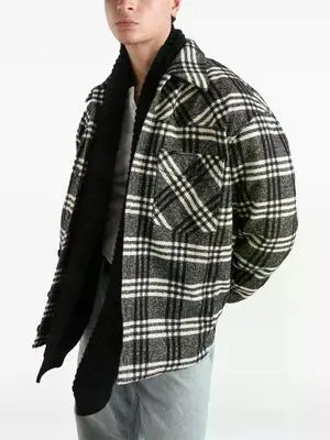 Dolce & Gabbana Check-pattern Wool-blend Shirt Jacket