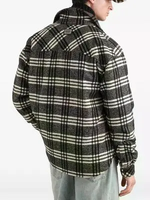 Dolce & Gabbana Check-pattern Wool-blend Shirt Jacket