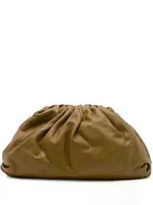 Bottega Veneta 2012-2026 Lambskin The Pouch Clutch Bag - Brown