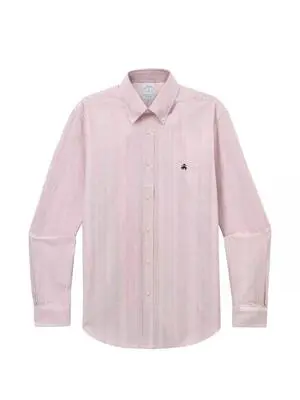 Brooks Brothers Striped Oxford Shirt - Red