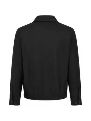 MASSIMO OSTI STUDIO Logo-embroidered Zip-up Jacket - Black