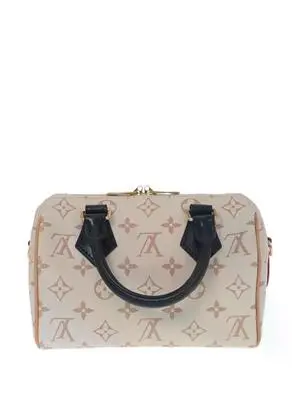 LOUIS VUITTON 2010-2026 Monogram Dune Speedy Bandouliere 20 Satchel - Brown