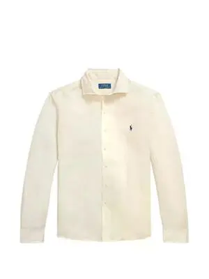 Polo Ralph Lauren Pony-embroidered Linen Shirt - Neutrals