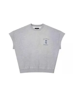 PURPLE BRAND St. Violet Logo-print Fleece T-shirt - Grey