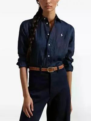 Polo Ralph Lauren Logo-embroidered Linen Shirt