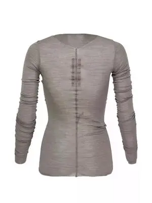 Rick Owens Ls Ruched Long-sleeve T-shirt