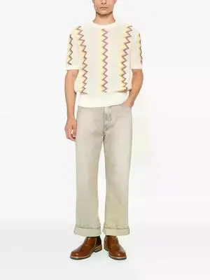 LANVIN Zigzag-pattern Short-sleeve T-shirt