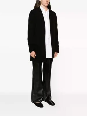 VELA SHOP Open-front Patch-pocket Cardigan