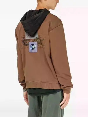DIESEL® Sweatshirt With Graphic Prints And Patches