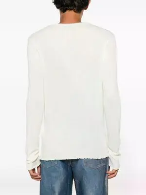 Our Legacy Ripple-rib Elongated Long-sleeve T-shirt