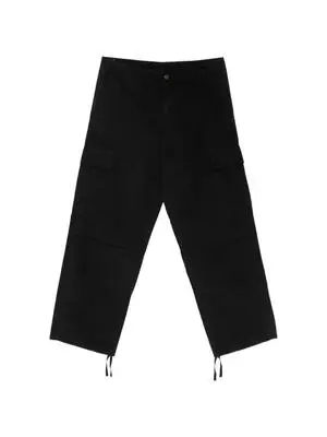 Carhartt Work In Progress Og Stone-washed Cargo Pants - Black