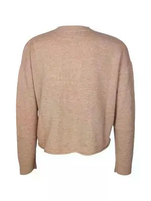 AUTRY Logo-embroidered Cropped Sweater