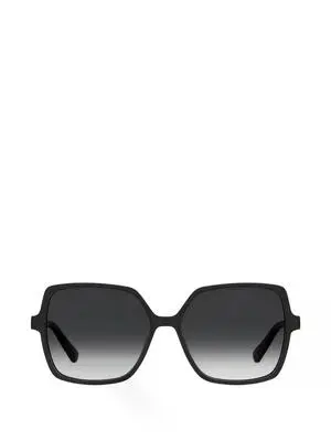 Moschino Geometric-frame Sunglasses - Black