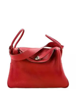 Hermès Lindy Bag Clemence 34 Satchel - Red