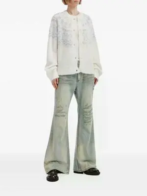 TOUT A COUP Distressed Flared Jeans