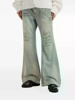 TOUT A COUP Distressed Flared Jeans