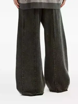 MINI CREAM Panelled Wide-leg Track Pants