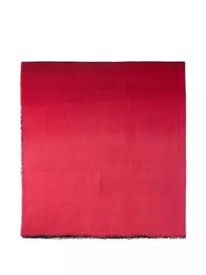 Faliero Sarti Fringed Ombré Scarf - Red