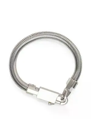 Rick Owens Snake-chain Lobster-claw Bracelet - Silver