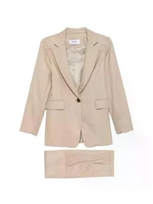 VELA SHOP Single-breasted Notched-lapels Suit - Neutrals