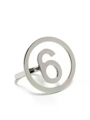 MAISON MARGIELA Number Logo Ring - Silver