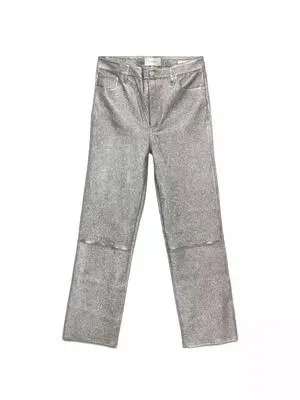 FRAME Le Sleek Metallic Leather Trousers