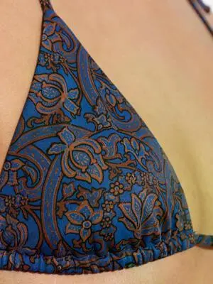 Matteau Paisley-print Triangle Bikini Top