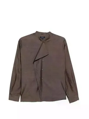 Soeur Hampton Silk Wrap-front Blouse - Brown