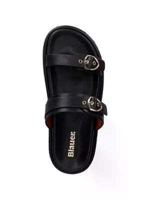 BLAUER. Bloom03 Buckle-fastening Leather Sandals