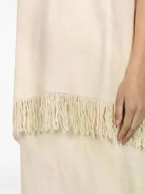 JIL SANDER Fringed-hem V-neck Vest