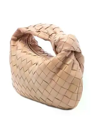 Bottega Veneta 2012-2026 Mini Nappa Intrecciato Jodie Hobo Bag - Brown