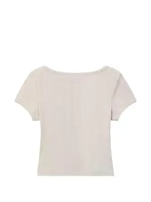 TOUT A COUP Asymmetric Button-fastening T-shirt