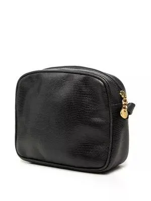 FERRAGAMO 2000-2026 Lizard Embossed Leather Vara Crossbody Bag