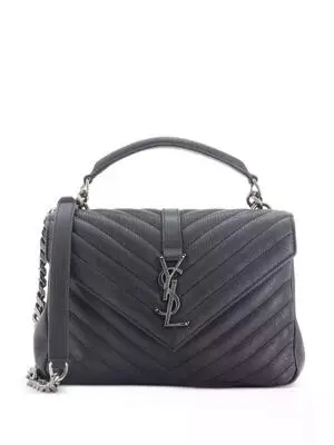 Saint Laurent Classic Monogram College Bag Matelasse Chevron Leather Medium Crossbody Bag