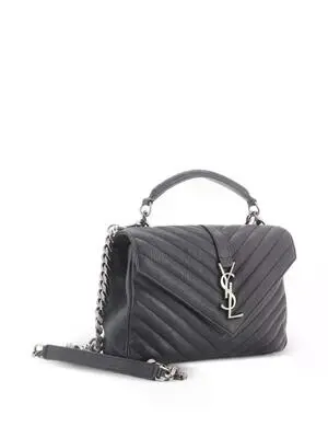 Saint Laurent Classic Monogram College Bag Matelasse Chevron Leather Medium Crossbody Bag