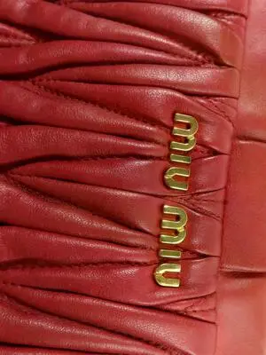 Miu Miu Matelassé Leather Clutch Bag