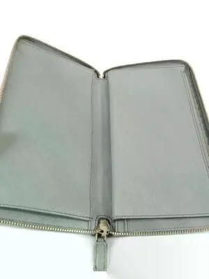 Prada Saffiano Leather Zip-around Wallet