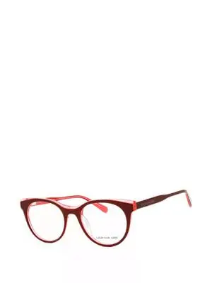 Calvin Klein Round-frame Glasses - Red