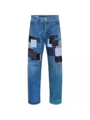 VOWELS Patchwork Jeans - Blue