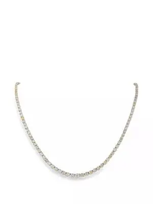 LB EXCLUSIVE Fancy Diamond Tennis Necklace - Silver