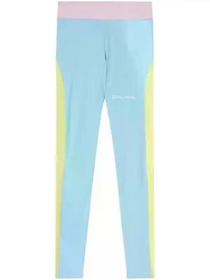 Palm Angels Miami Colour-block Leggings - Blue